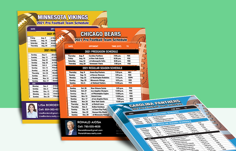 Coldwell Banker Real Estate Football Schedules