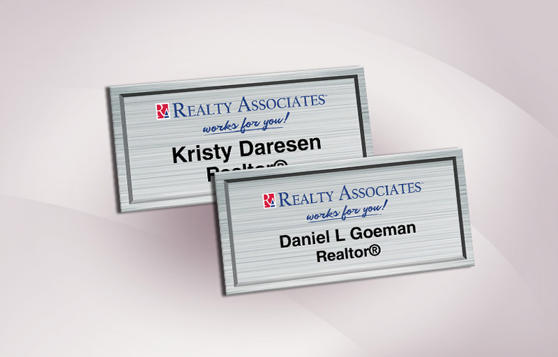 Realty Associates Real Estate Name Badges